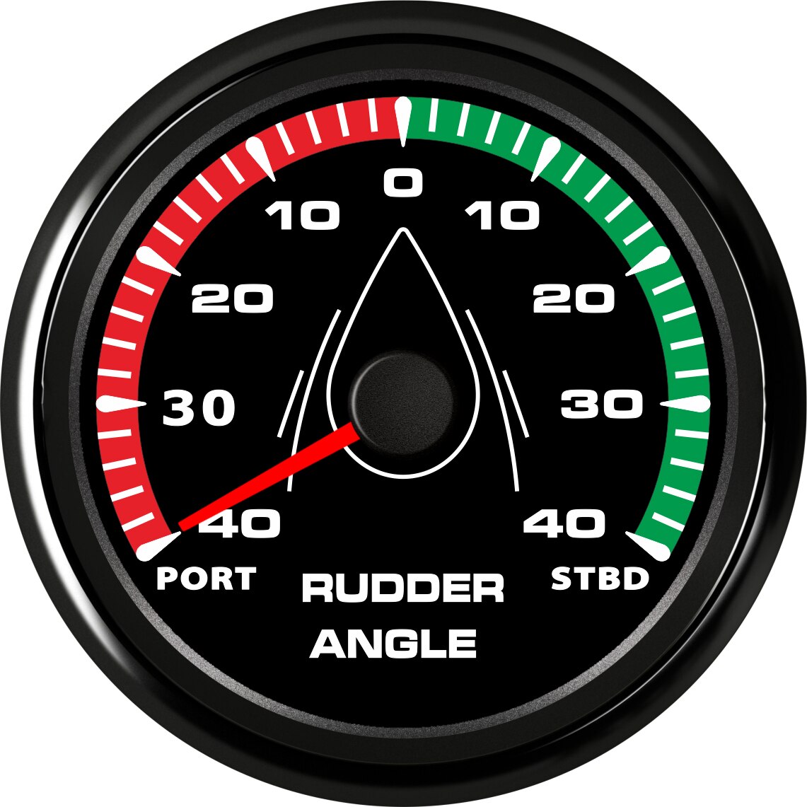 85mm Rudder Angle Indicator Gauge car silver white... – Vicedeal
