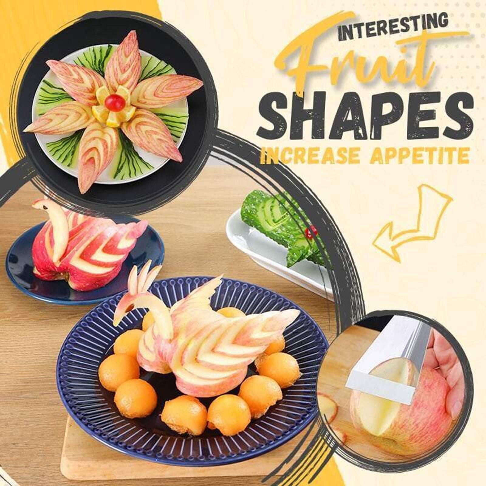 Stainless Steel Fruit Carving Knife Triangular Sha... – Grandado