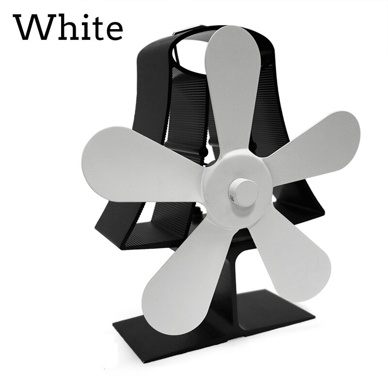 5 Blade Vertical Wall Mounte Heat Fireplace Fan St... – Grandado