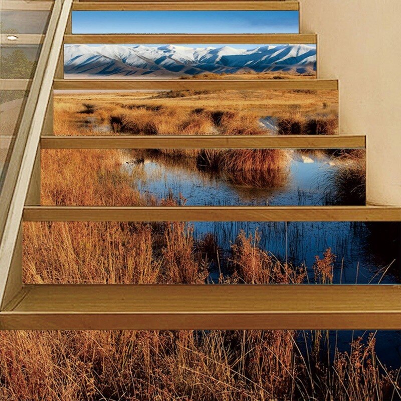 6 Pieces/set 3D Simulation Staircase Paste Portabl... – Grandado