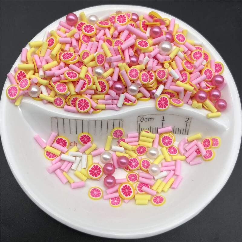50g Mix Lemon Polymer Clay Sprinkle With Pearl For... – Grandado
