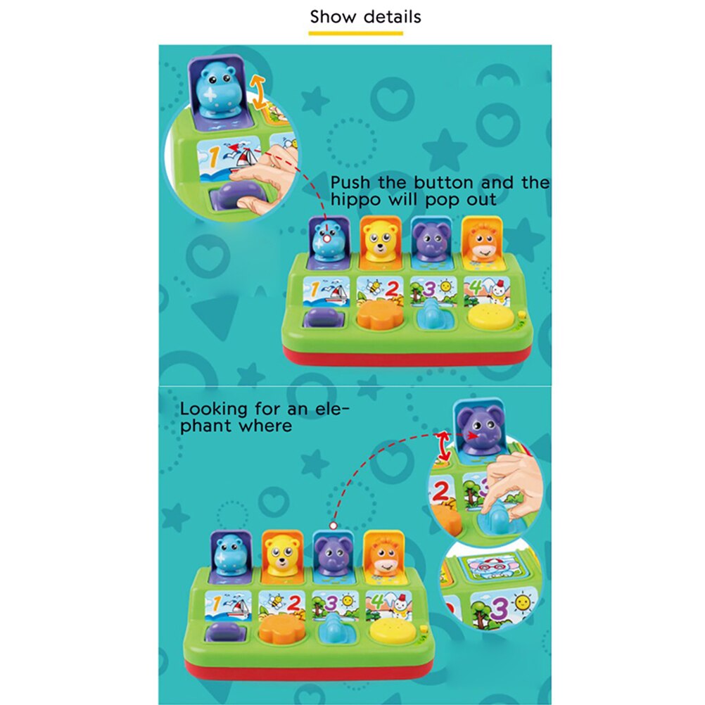 Kid Early Educational Interactive Pop Up Animals T... – Vicedeal