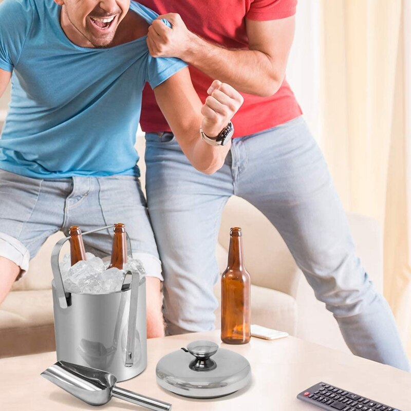 Ice Bucket 1.3L For Cold Drinks, Insulated Bucket ... – Grandado