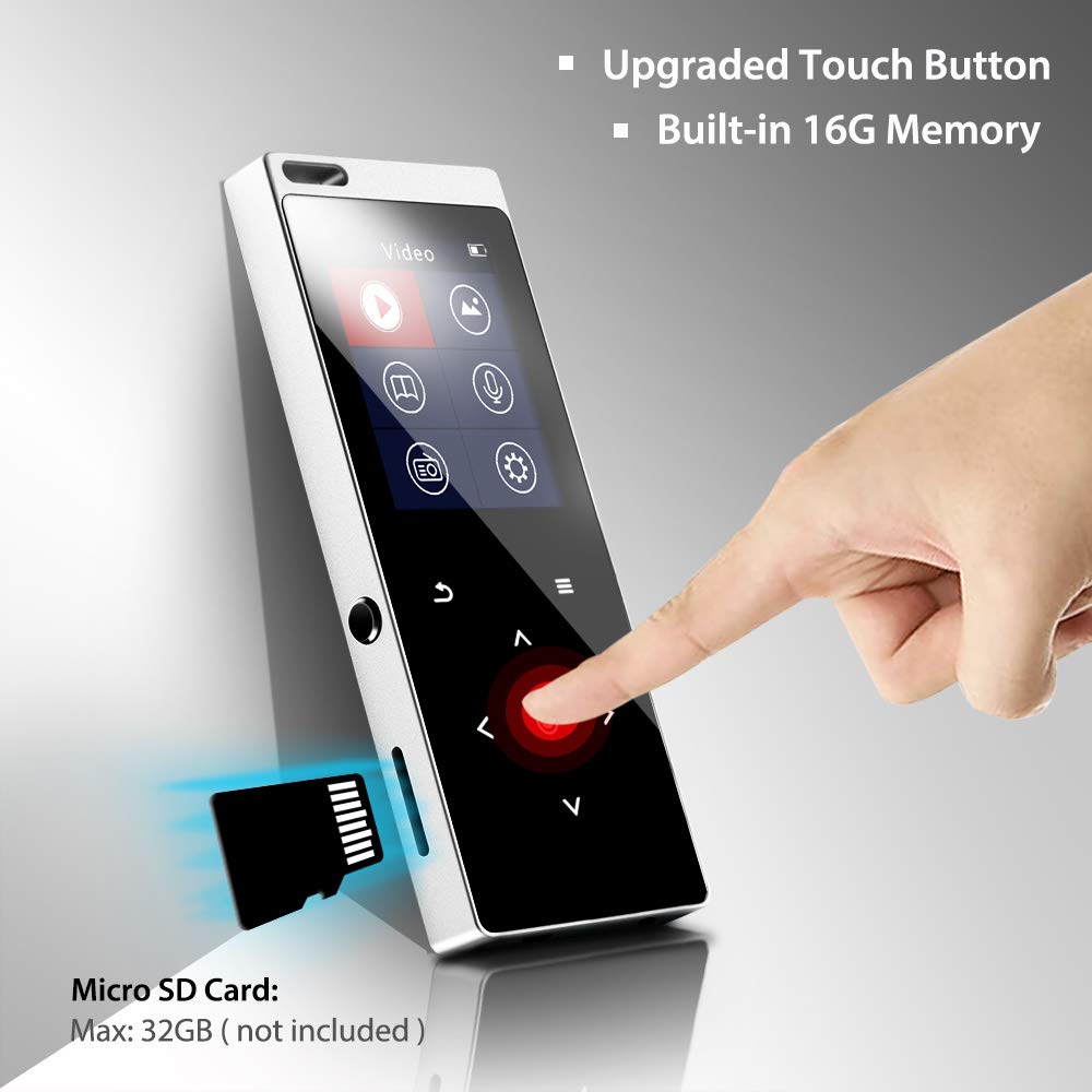 MP4 Player 16GB Gebaut-in Lautsprecher Touch Taste... – Vicedeal