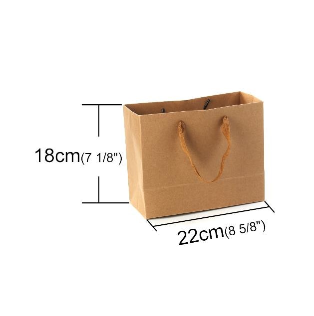 10PCS/lot kraft paper storage bag with handle wedd... – Vicedeal