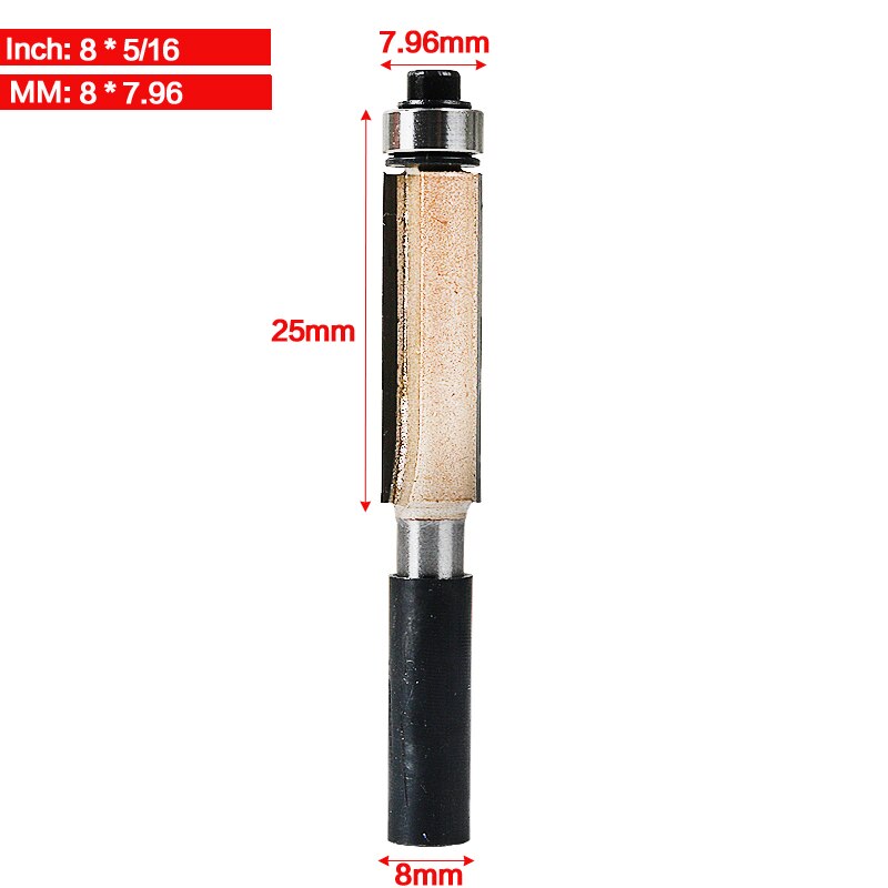 Tideway 8mm Shank 2" Flush Trim Router Bit with Be... – Grandado