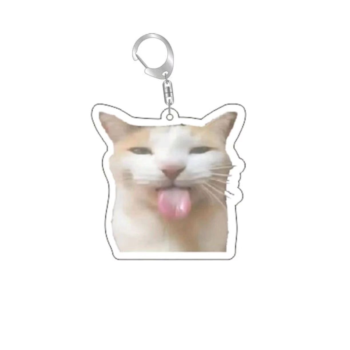 LLavero de Meme de gato Huh de cabra rambling, Mem... – Grandado