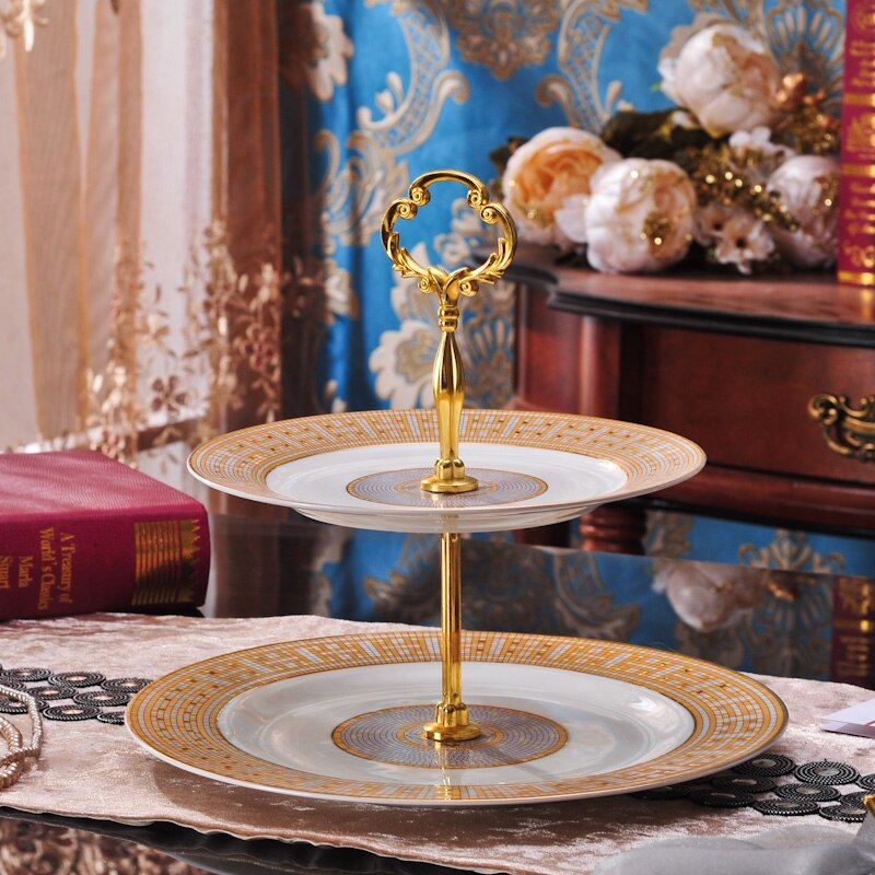 Fruit Plates Cake Snack Tray Porcelain Cake Stand ... – Vicedeal