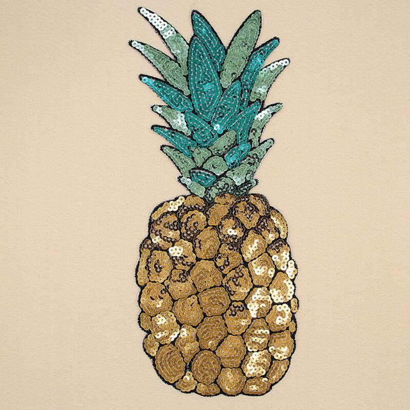 1 Piece Cheap Large Sequins Pineapple Patch Embroi... – Grandado