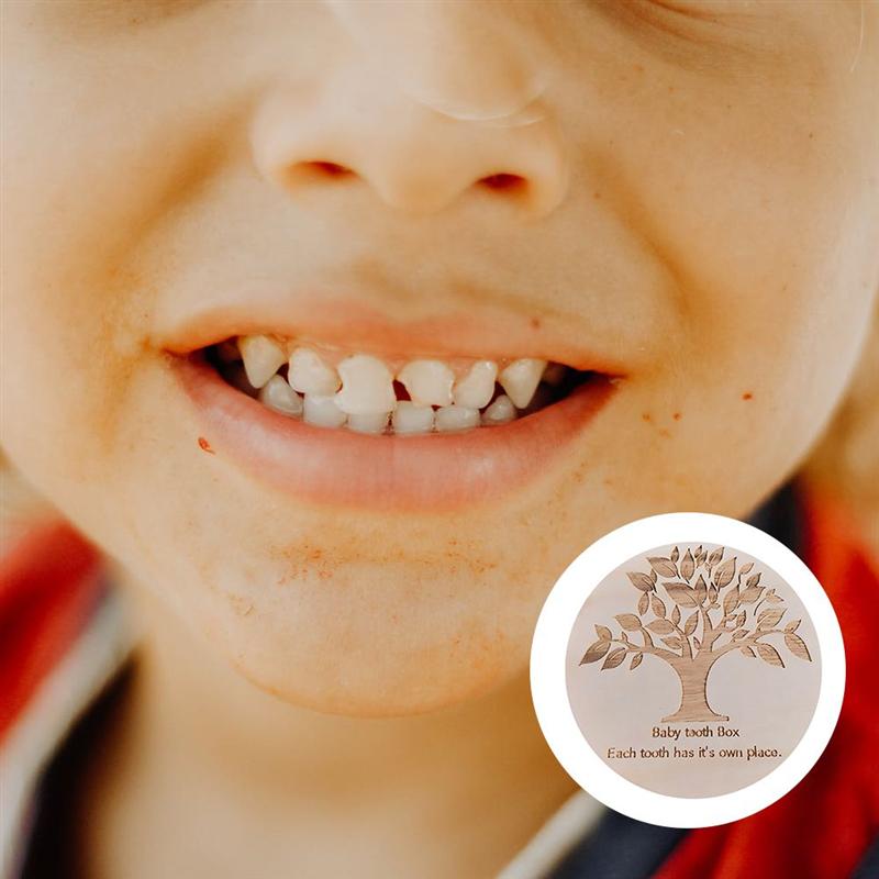 Houten Baby Kids Tand Opbergdoos Engels/Spaans/Fra... – Grandado