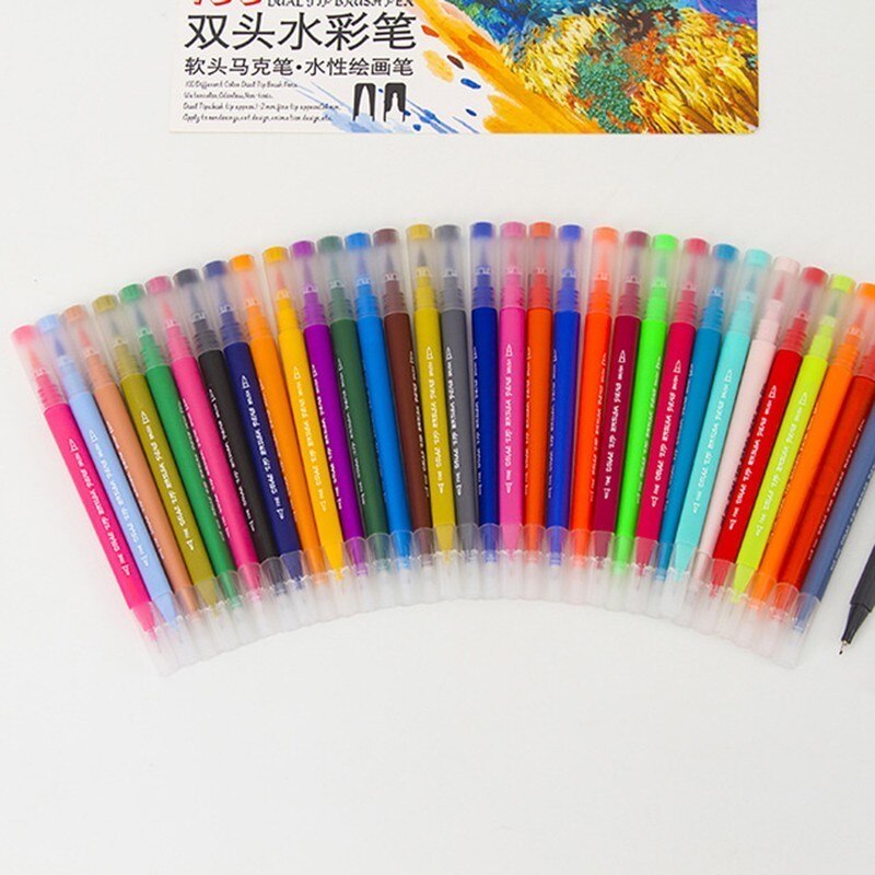 12/24/36/48/60/80/100 Colors Fineliner Drawing Pai... – Grandado