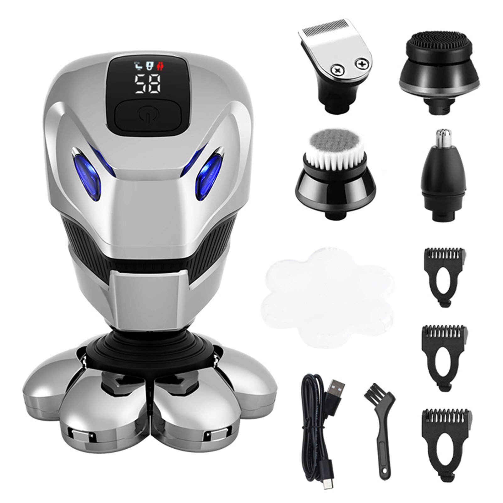 5 in 1 Electric Shaver Set 7D Floating Cutter Head... – Vicedeal