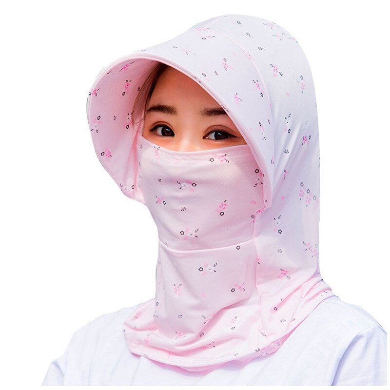 Kvinnlig ansiktsmask solskyddshatt kvinnor sommar ... – Vicedeal