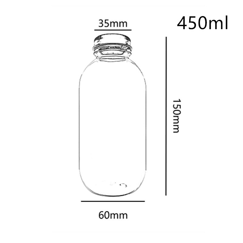 10pcs Net red small round bottle juice milkshake b... – Grandado