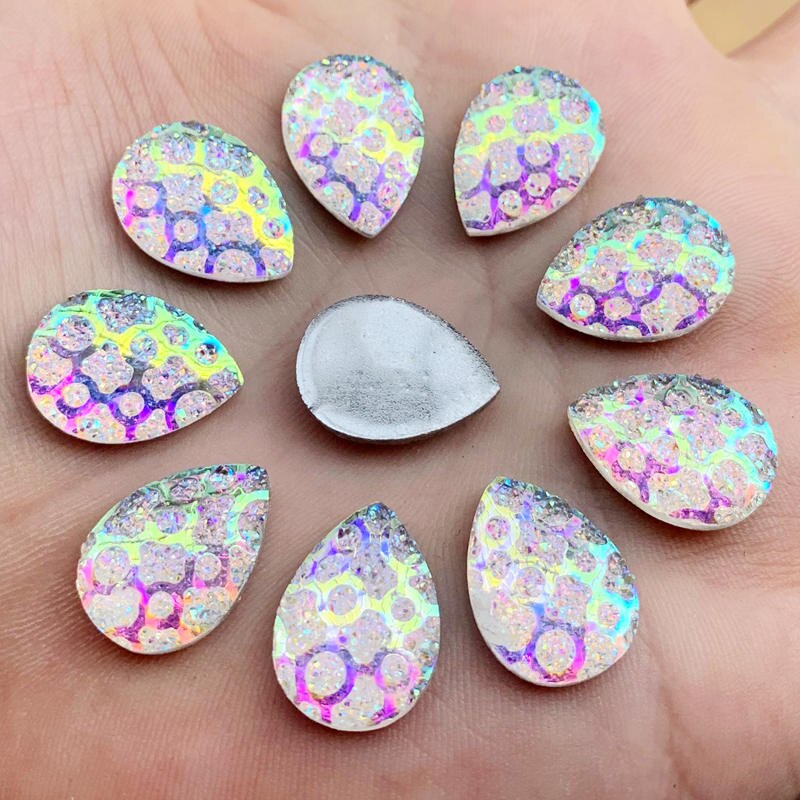 40 unids/lote DIY 13*18mm, gemas de resina en form... – Grandado