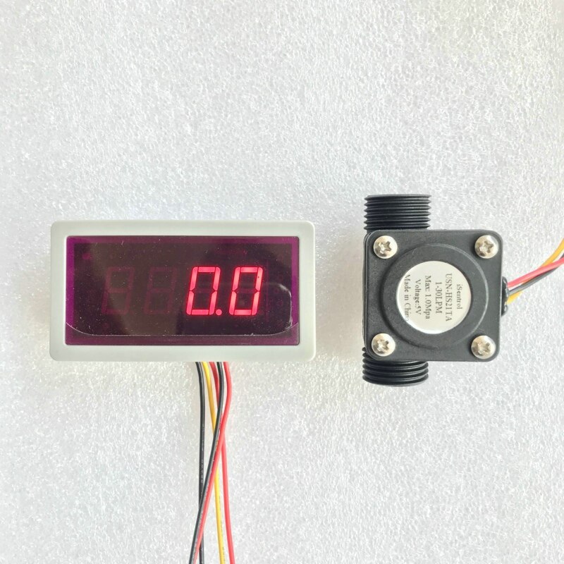 US308M Flow Totalizer+USN-HS21TA 1-30L/min 1/2" Fl... – Vicedeal