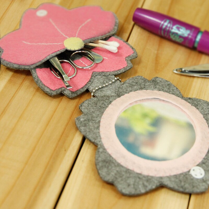 Beautiful Felt Cloth Mirror Sewing Art Handmade Ja... – Grandado