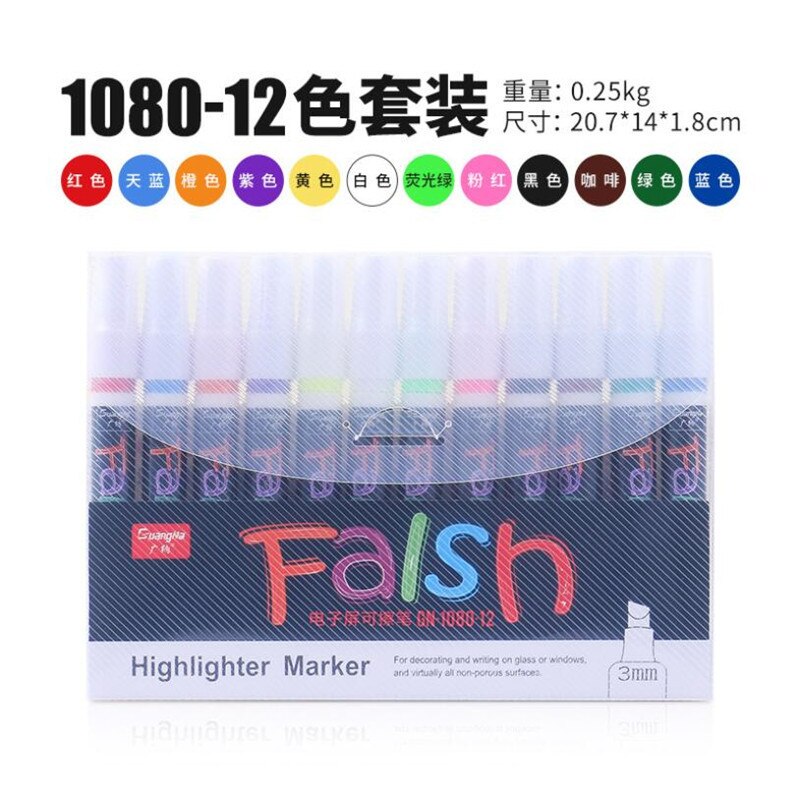 8/12 Color Erasable Electronic Screen Highlighter ... – Grandado