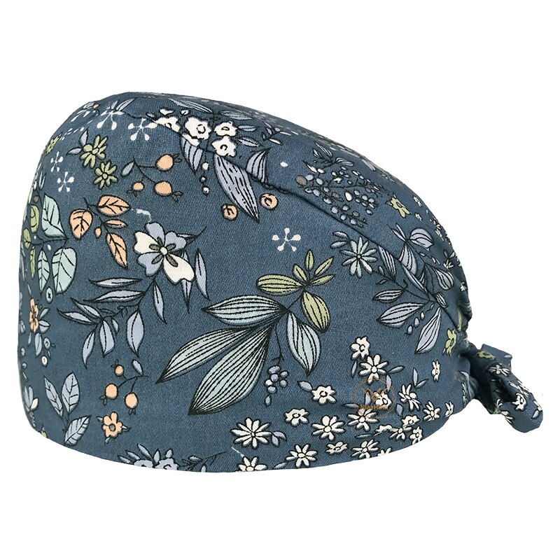 Adjustable floral print hat laboratory work cap wi... – Vicedeal