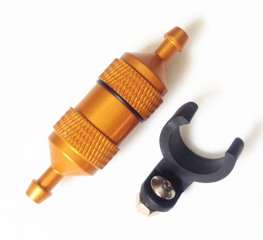 golden large aluminum fuel filter w/ primer pump f... – Grandado