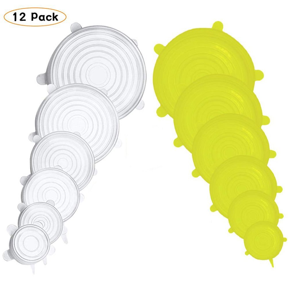 12pcs/set Reusable Silicone Wrap Keeping Food Fres... – Grandado