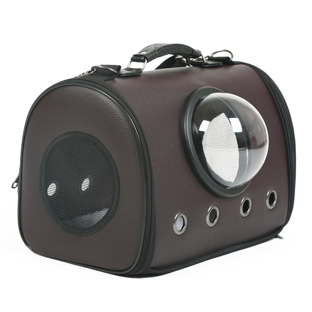 Foldable PU Pet Travel Bag Pet Cat Dog Carrier 360... – Grandado
