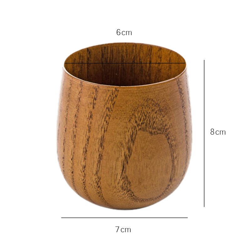 Japanese-style solid wood cup, wooden zephyr, big ... – Grandado