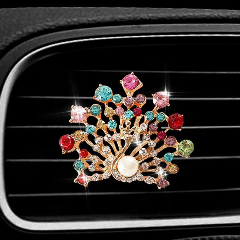 Rhinestone Style Car Perfume Shape Aromatherapy Pe... – Grandado