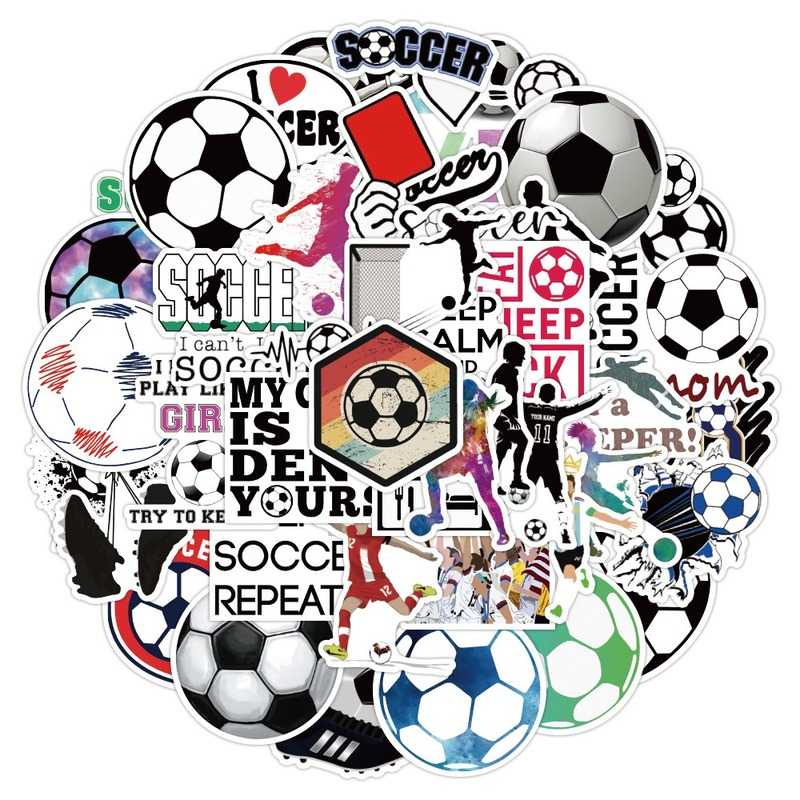 10/25/50pcs Football Soccer Stickers Aesthetic Spo... – Grandado