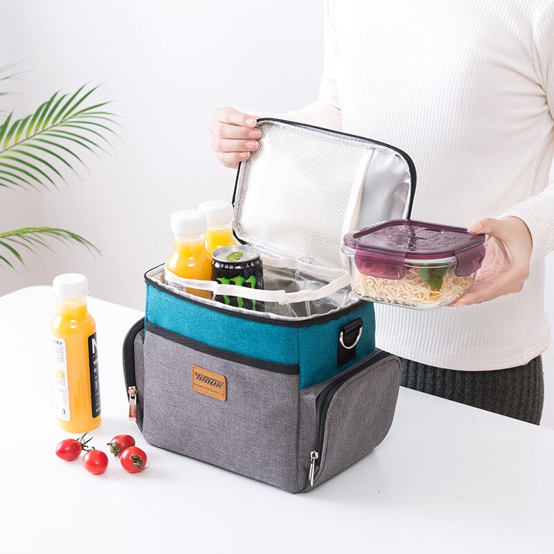 Large capacity lunch bag thermal insulated food ba... – Vicedeal
