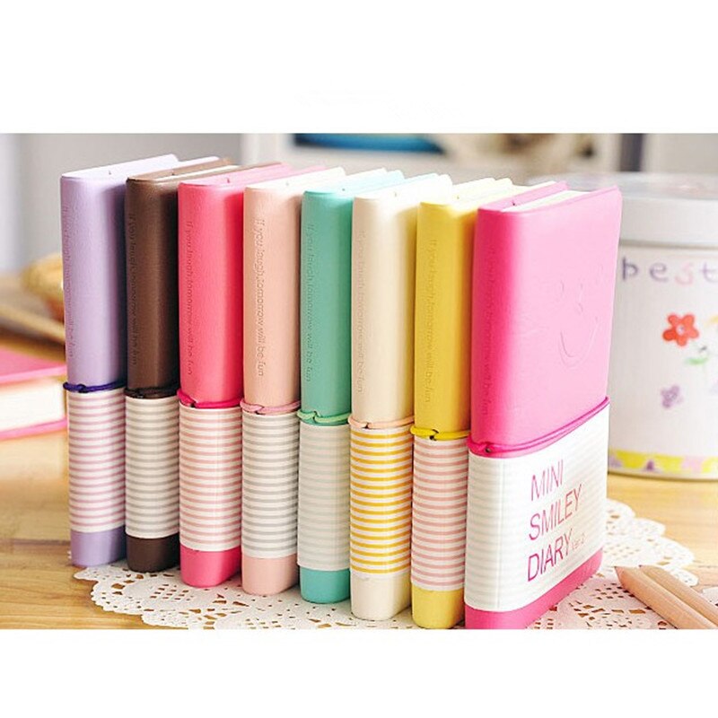 Candy Kleuren Leuke Charmant Mini Smiley Notebook ... – Grandado