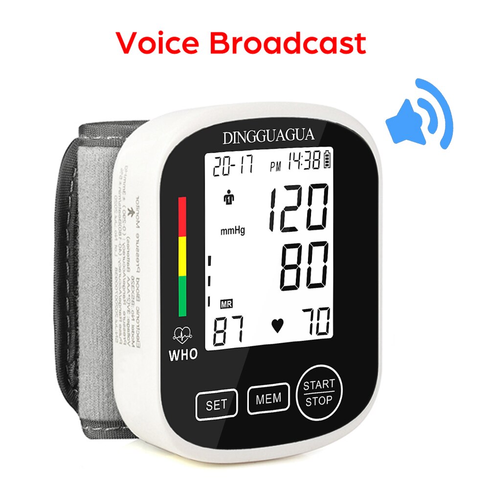 Cuff Wrist Sphygmomanometer Digital Blood Presure ... – Grandado
