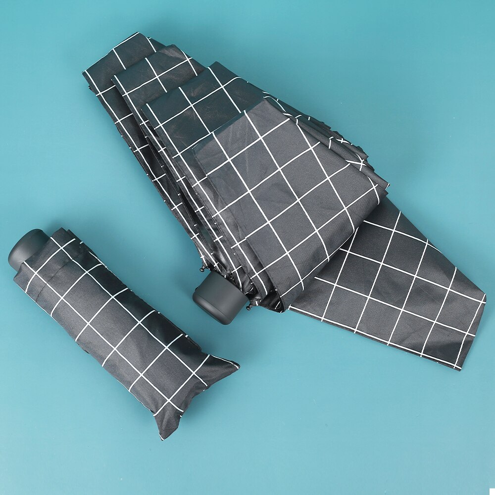 Mini Paraplu Regen Vrouwen Plaid Zonnige En Regena... – Grandado