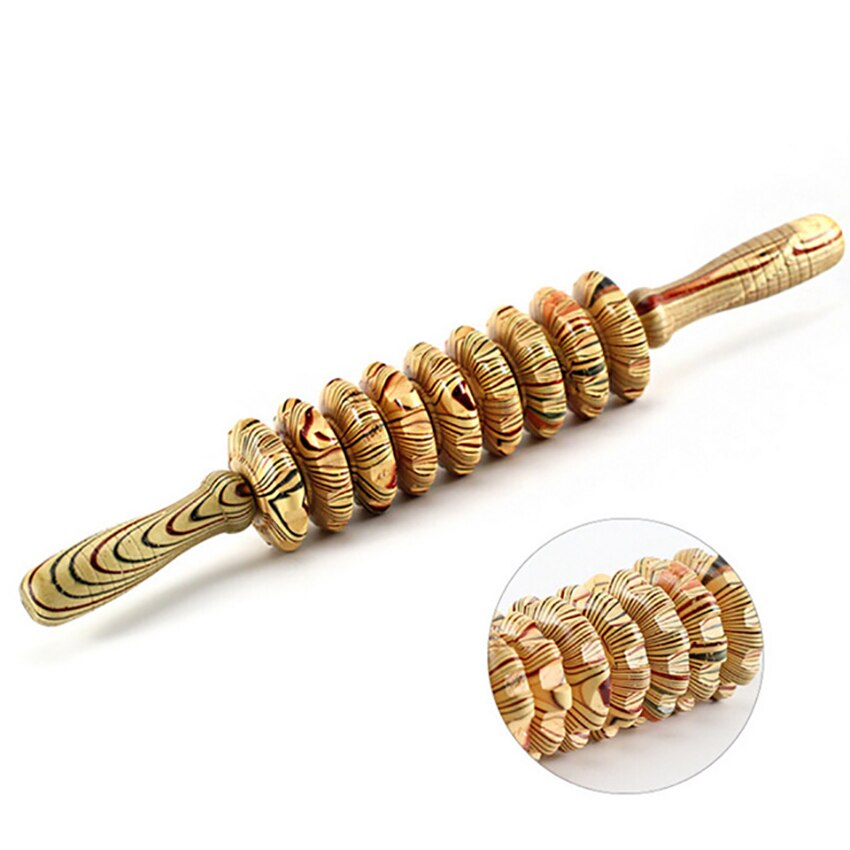 Manual Muscle Release Roller Stick Massager Wooden... – Vicedeal