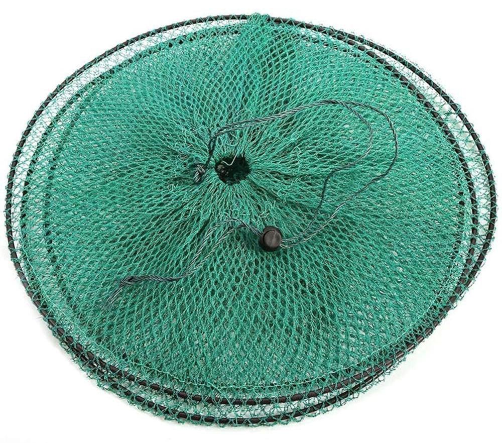 Foldning rundt nylon mesh metalramme krabbe fisken... – Grandado