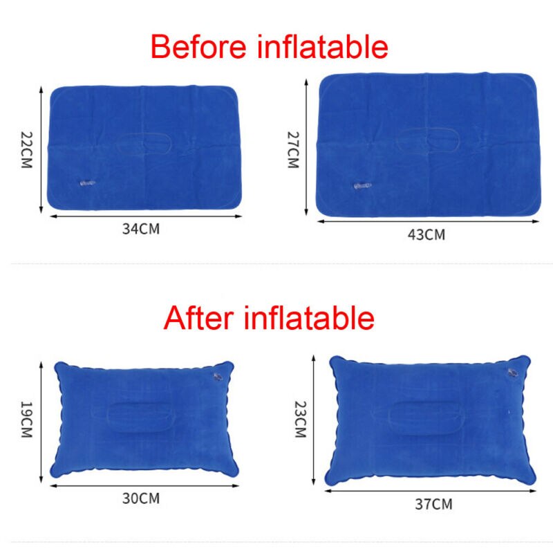 Inflatable Air Travel Pillow Airplane Neck Head Ch... – Grandado