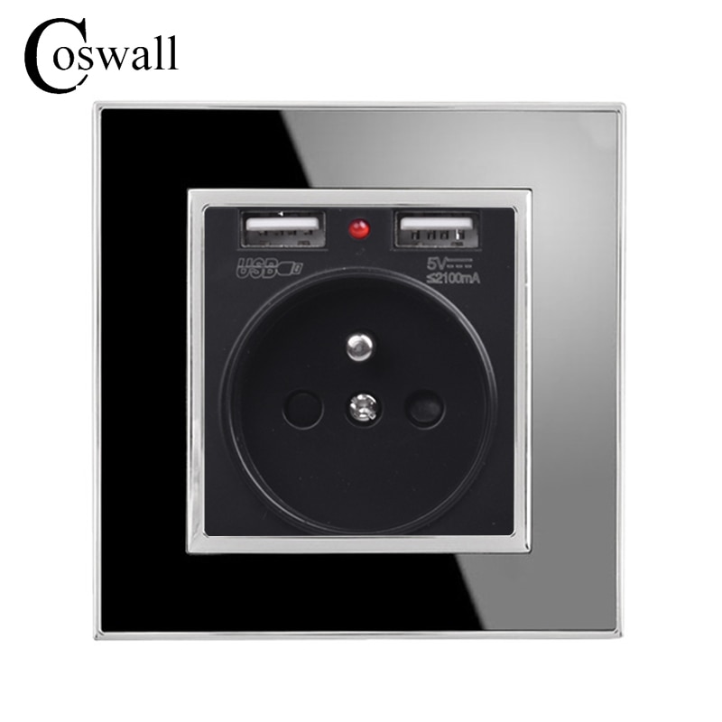Coswall Wall France Socket Grounded, 16A French St... – Grandado