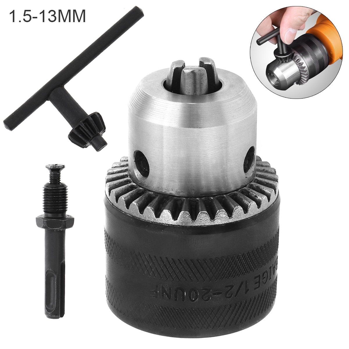 3 Stks/set 1.5-13Mm 1/2-20UNF Legering Boorkop Met... – Grandado