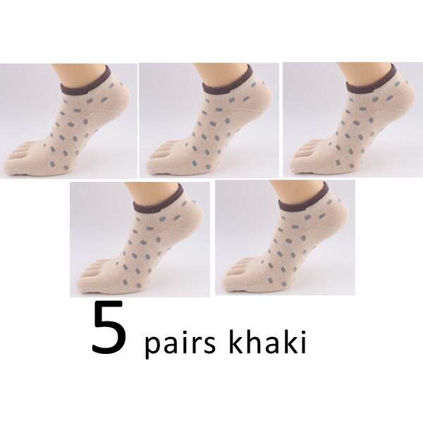 Veridical 5 Pairs Gekamd Katoen Vijf Vinger Sokken... – Grandado