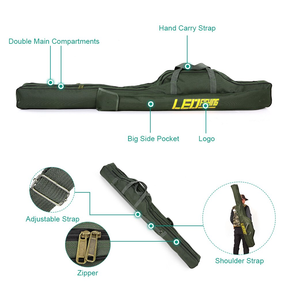 LEO 100cm/150cm Fishing Bags Portable Folding Fish... – Vicedeal
