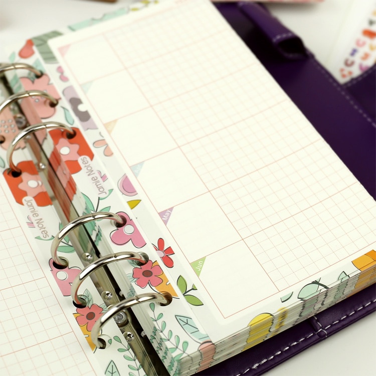 MyPretties Floral Yearly Planner Refill Papers A5 ... – Grandado