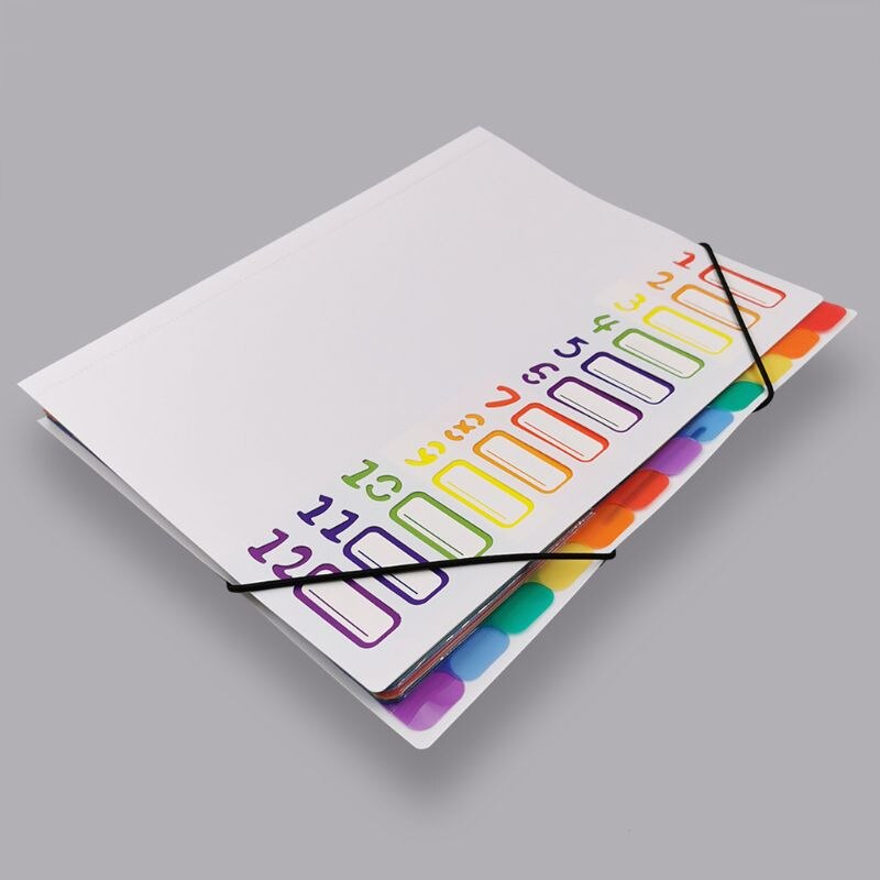 12 In Multi-Page Classification Folder Holder Stor... – Grandado