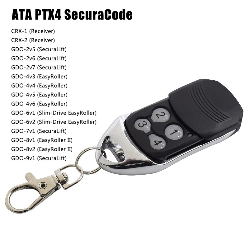 ATA PTX4 Garage Gate Remote control For GDO 2v5 2v... – Grandado