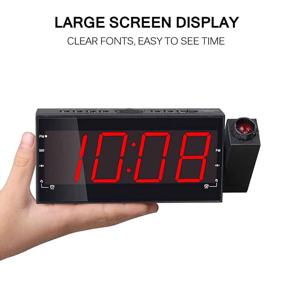 Digital Wecker Projektion Uhr Mit Zeit LCD Anzeige... – Grandado