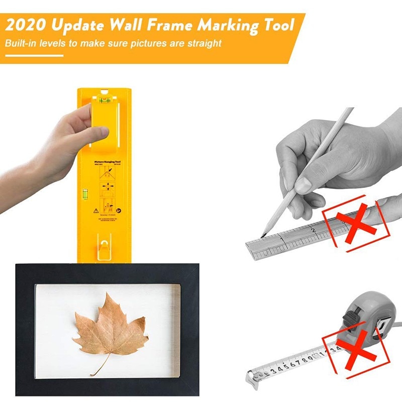 Portable ABS Photo Frame Level Ruler Picture Frame... – Grandado