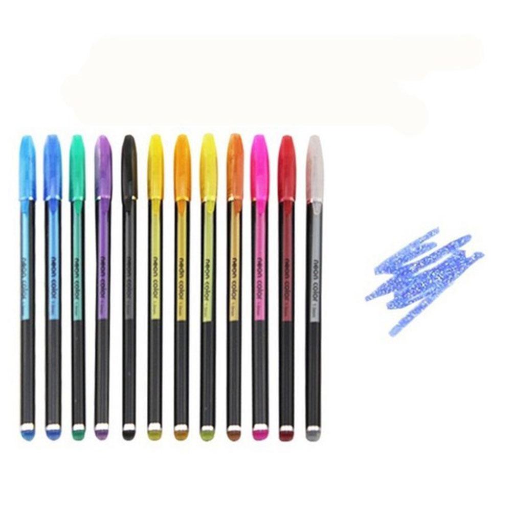 Adeeing 48 Colors Gel Pens Pastel Glitter Fluoresc... – Grandado