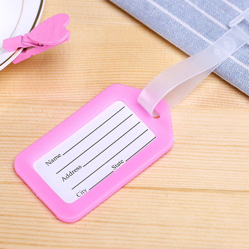 PVC Travel Luggage Bag Tag Address ID Label Suitca... – Vicedeal