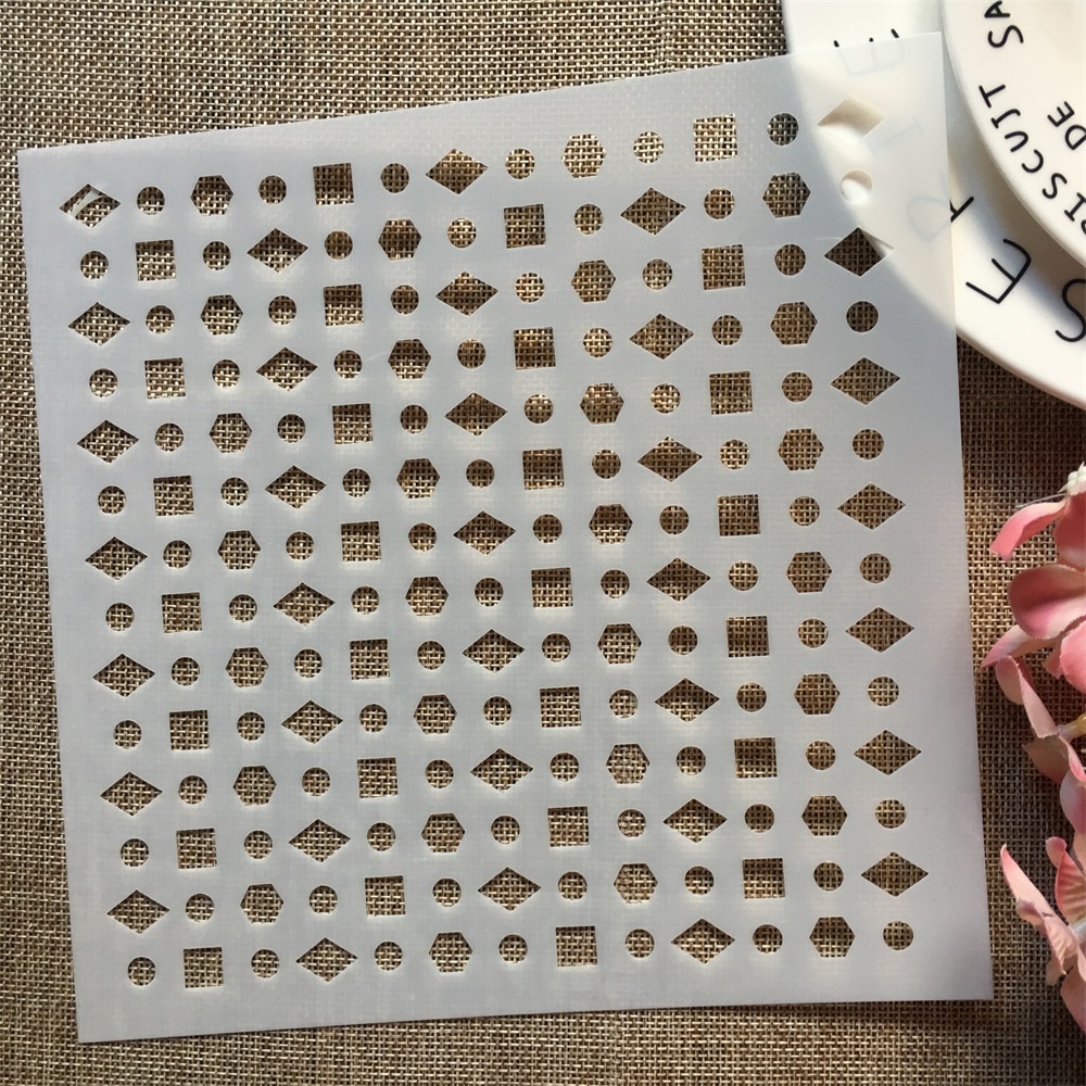 1Pcs 8*8inch Dot Square Diamond Hex Texture DIY La... – Grandado