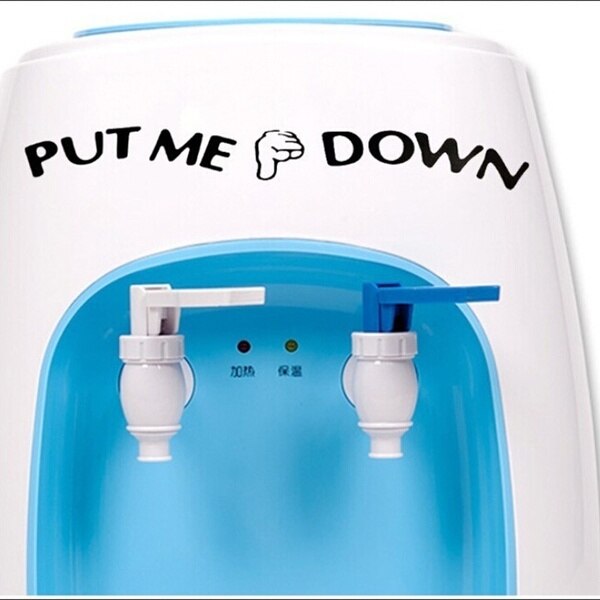 PUT ME DOWN Sign Gesture Toilet Seat Sticker Bathr... – Vicedeal