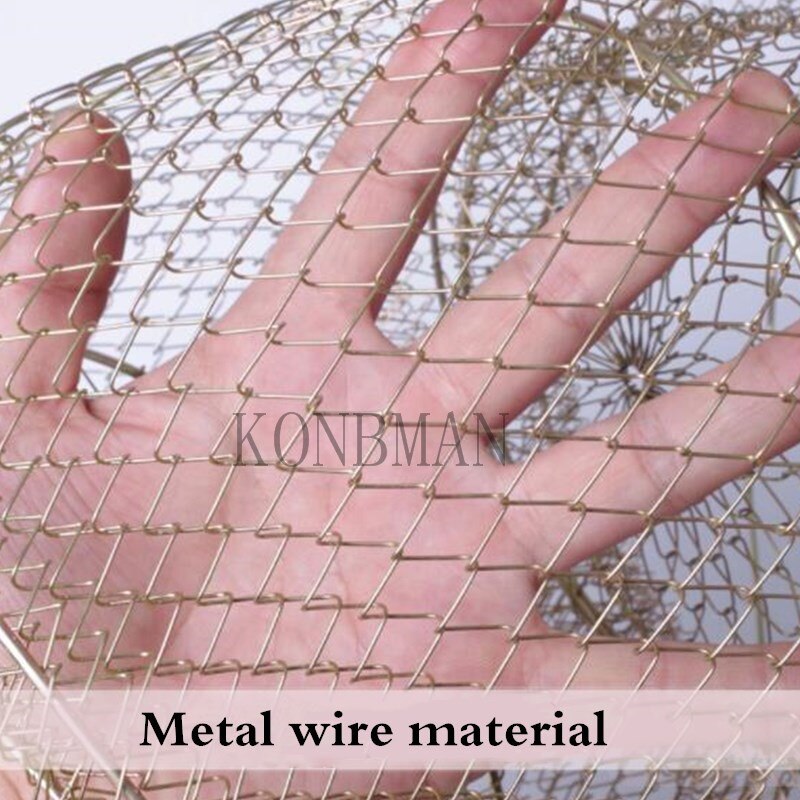 Metal Wire Fishing Net Fish Crabs Squid Shrimp Mes... – Vicedeal